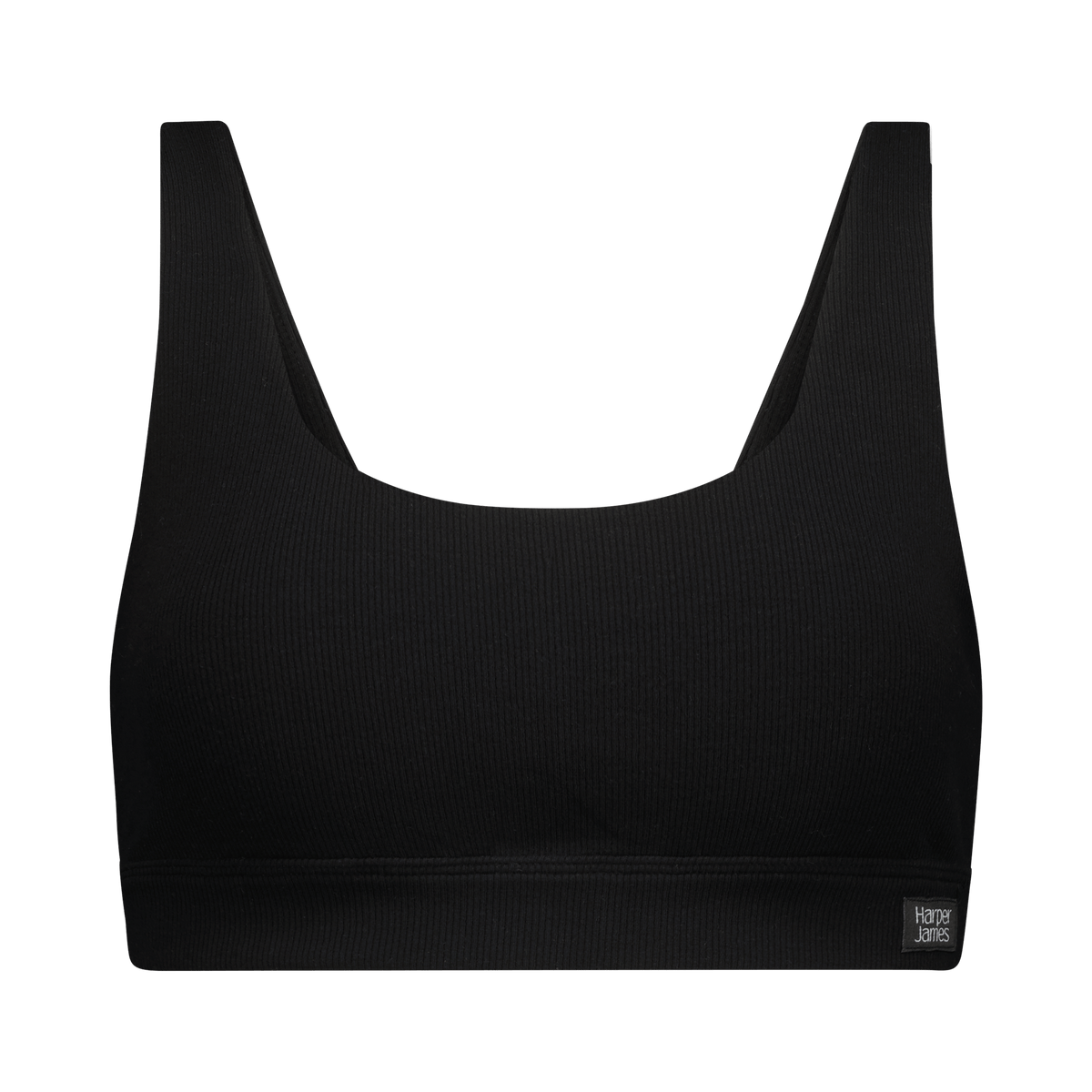Scoop Neck Wireless Bra - Black – HarperJamesCo